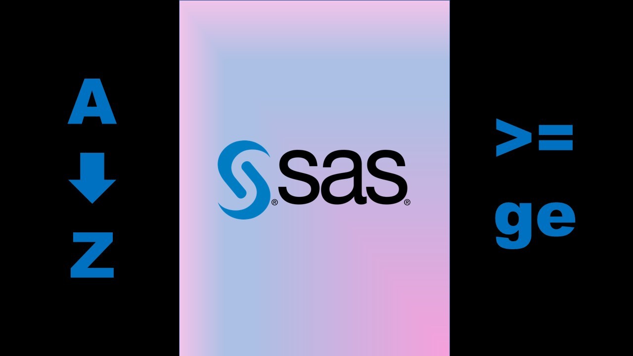 A Sas Documentation Page Or Two For Sort Order Formats And Operators