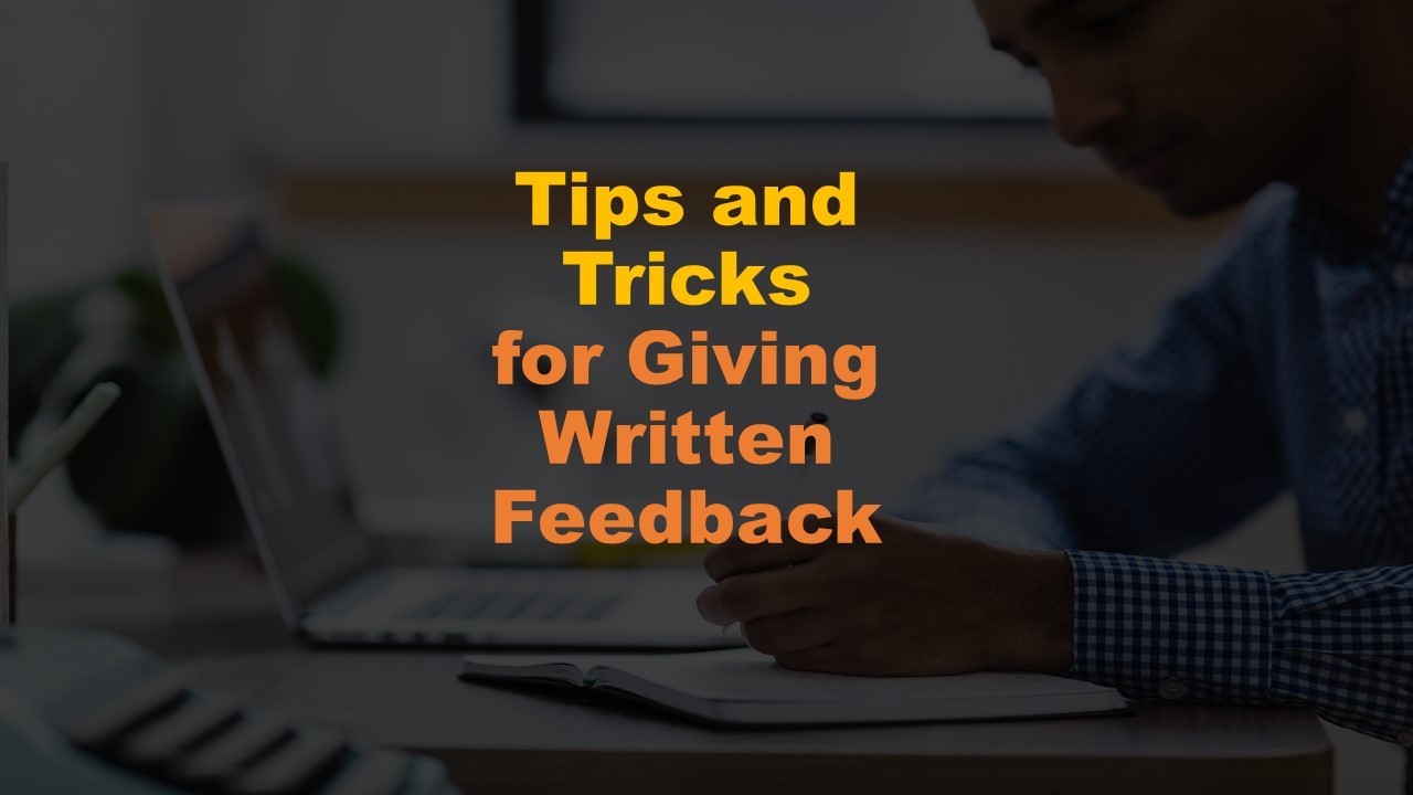 Giving Written Feedback: Slide Presentation - DethWench Professional ...